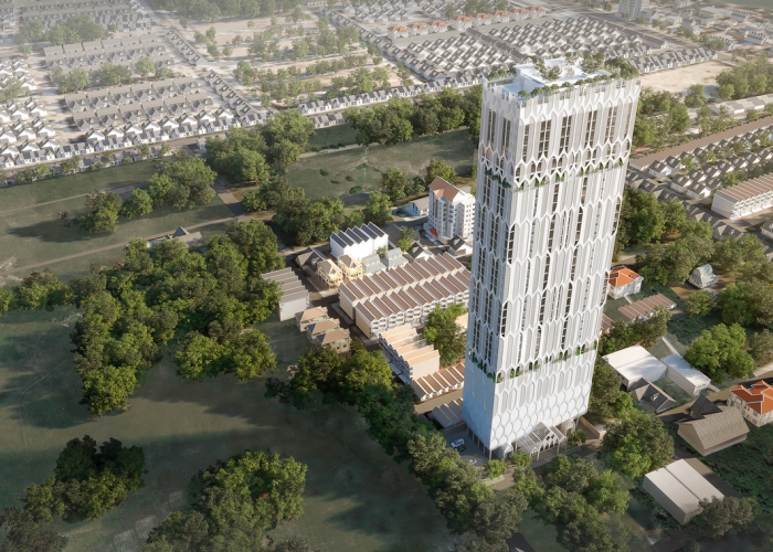 Bioclimatic Hotel Tower in Phnom Penh – T3 Architects